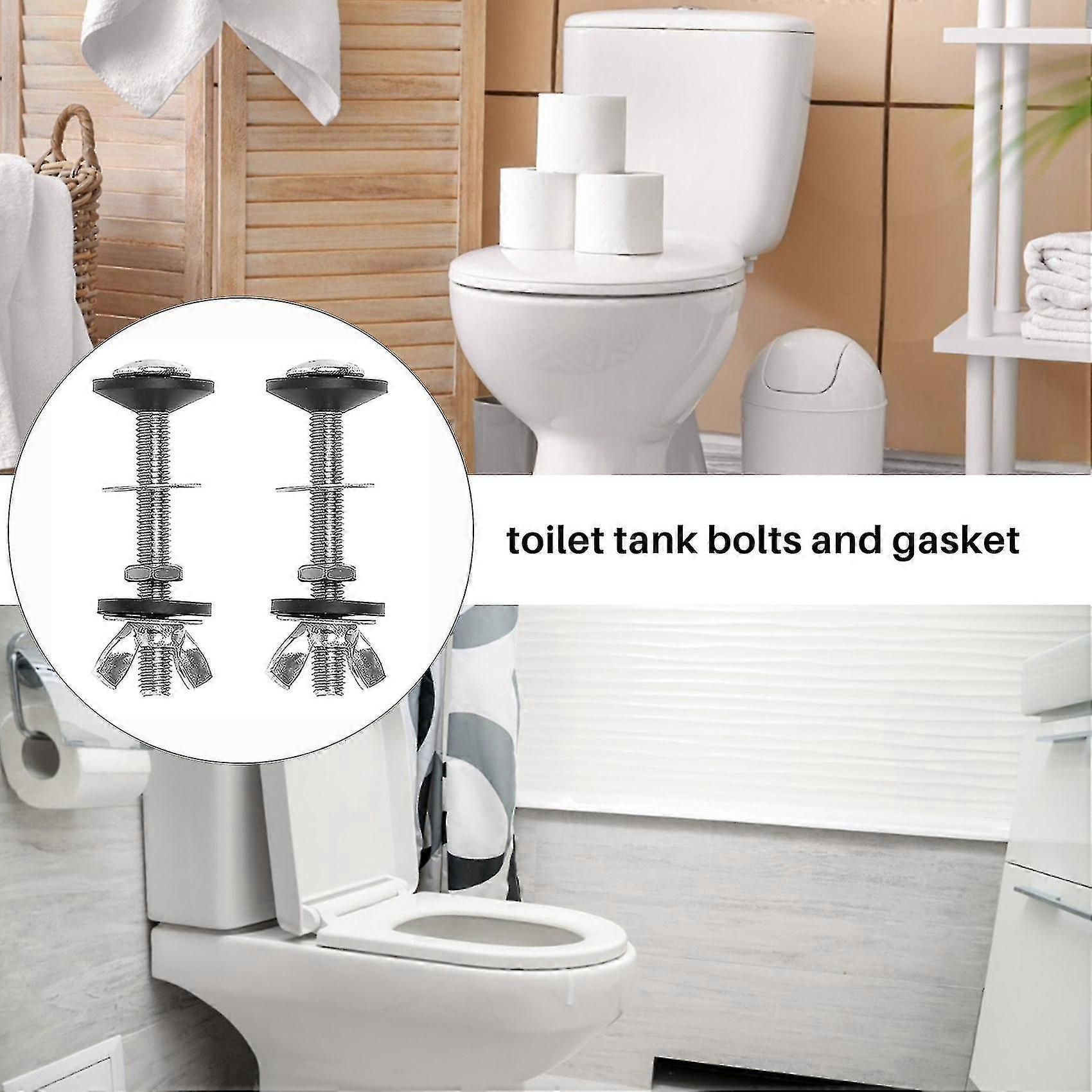 2 Pack Toilet Tank To Bowl Kits Cistern Bolts Kit,stainless Steel ...