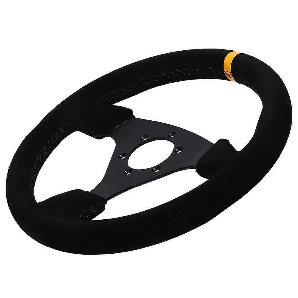 Universal 330mm Steering Wheel Suede Drift Sim Racing Game Steering ...