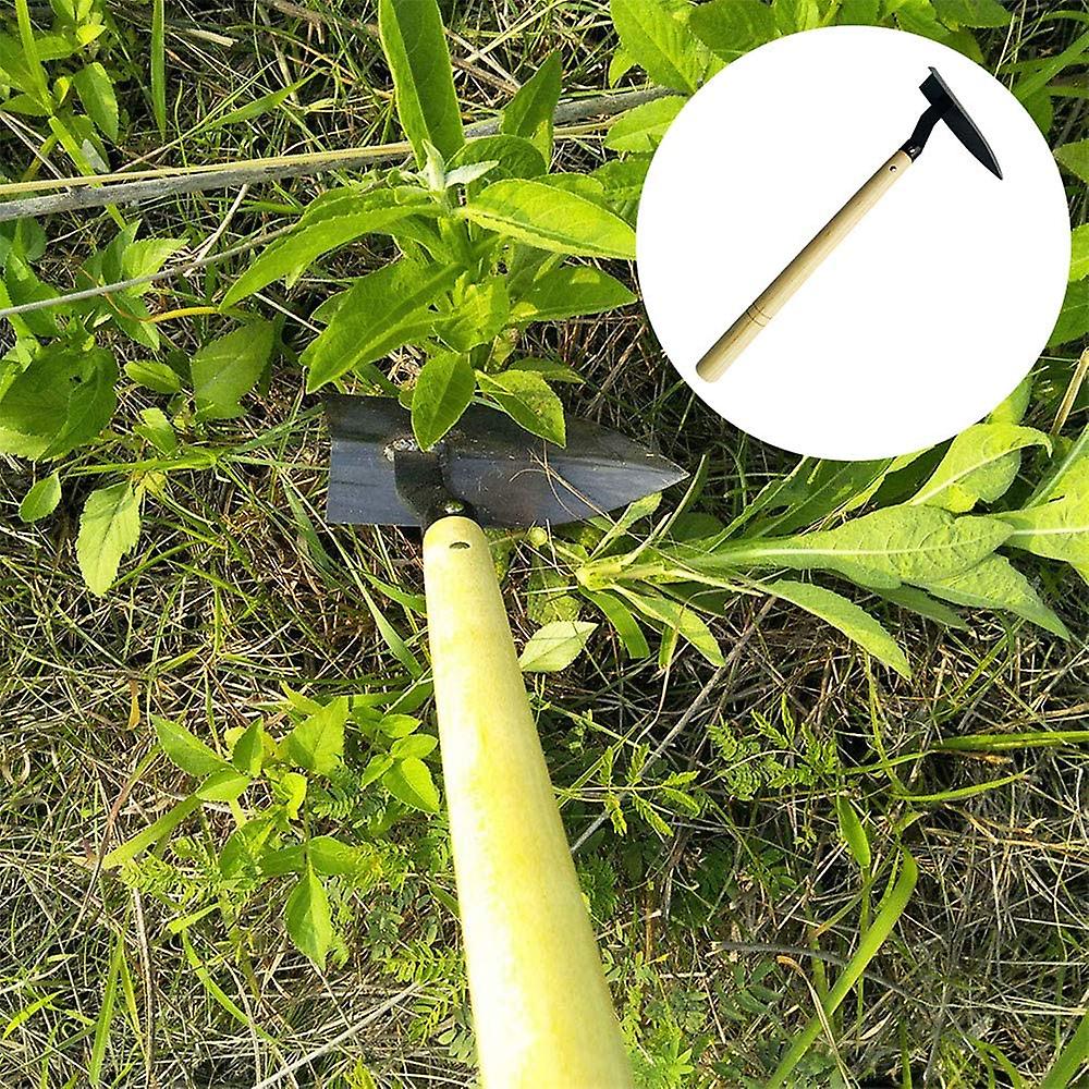 Garden Planting Hoe, Steel Head Wooden Handle Pickaxe Remove Weeds ...
