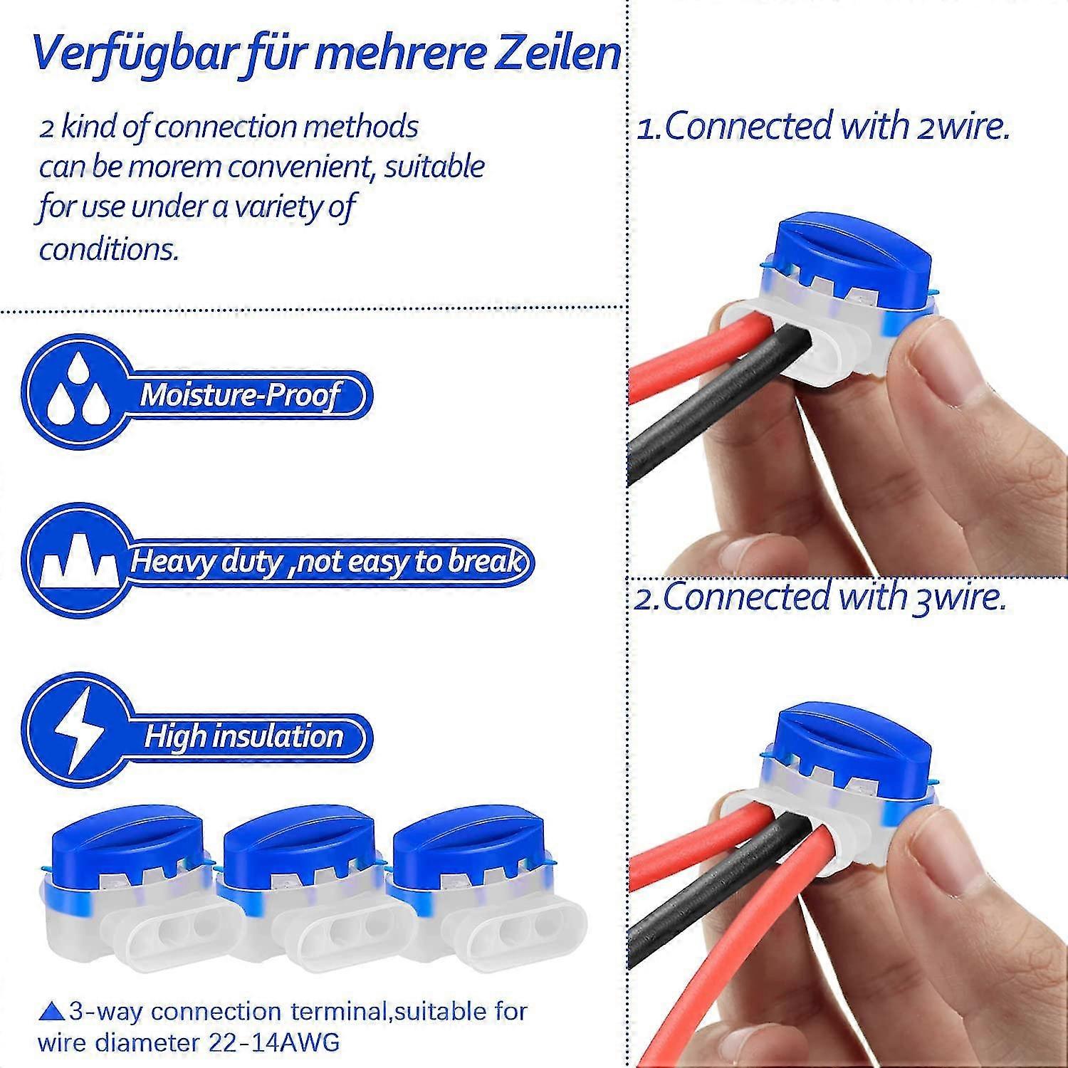 Set Of 20 Resin Filled Cable Connectors For Automower Robot Lawnmower ...