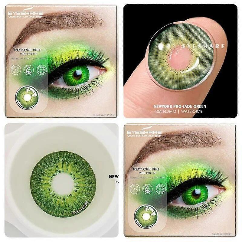 EYESHARE 1 Pair New York PRO JADE GRAY Color Contact Lens Eye Contacts ...