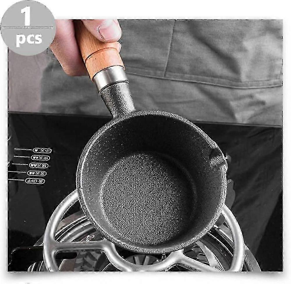 Melting Pot Cast Iron Sauce Pan Pre- Seasoned Basting Pot Nonstick ...