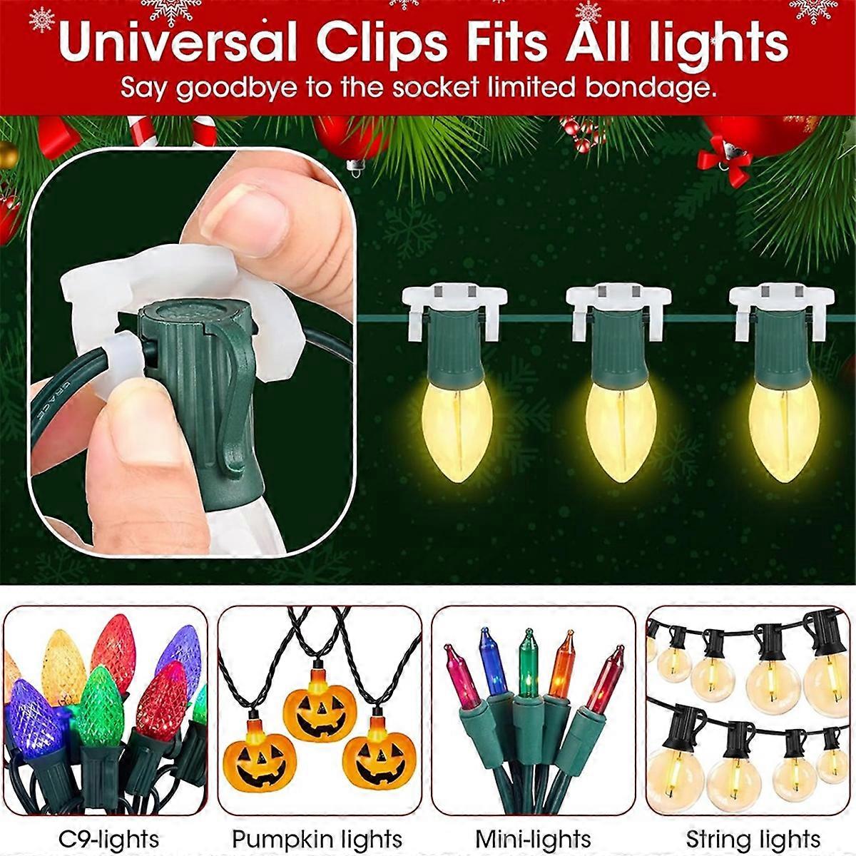 20Pack Strong Magnetic Christmas Light Clips Roof for C9 Socket, Roof ...