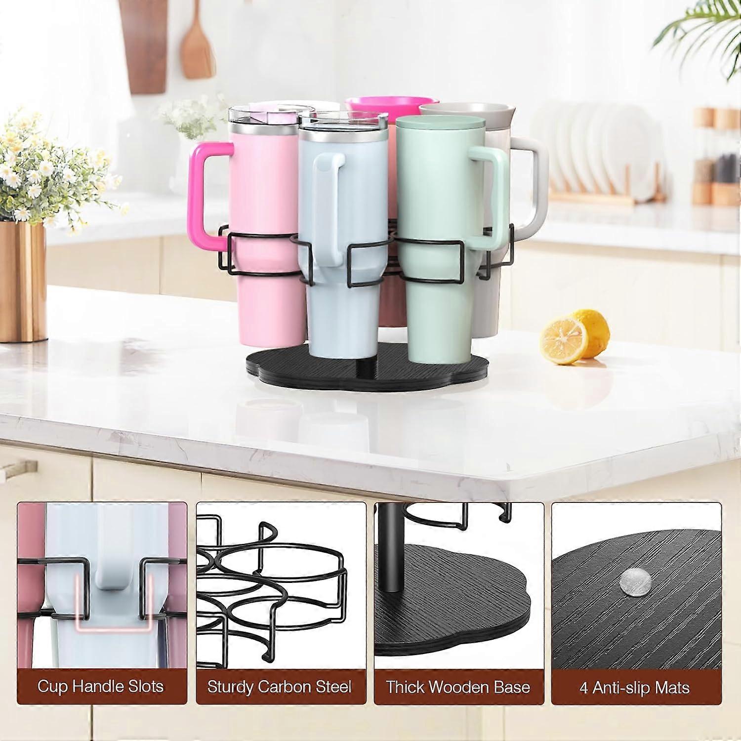 Rotatable Tumbler Organizer For 40 Oz Cup, Upgraded Rotating Bearing ...