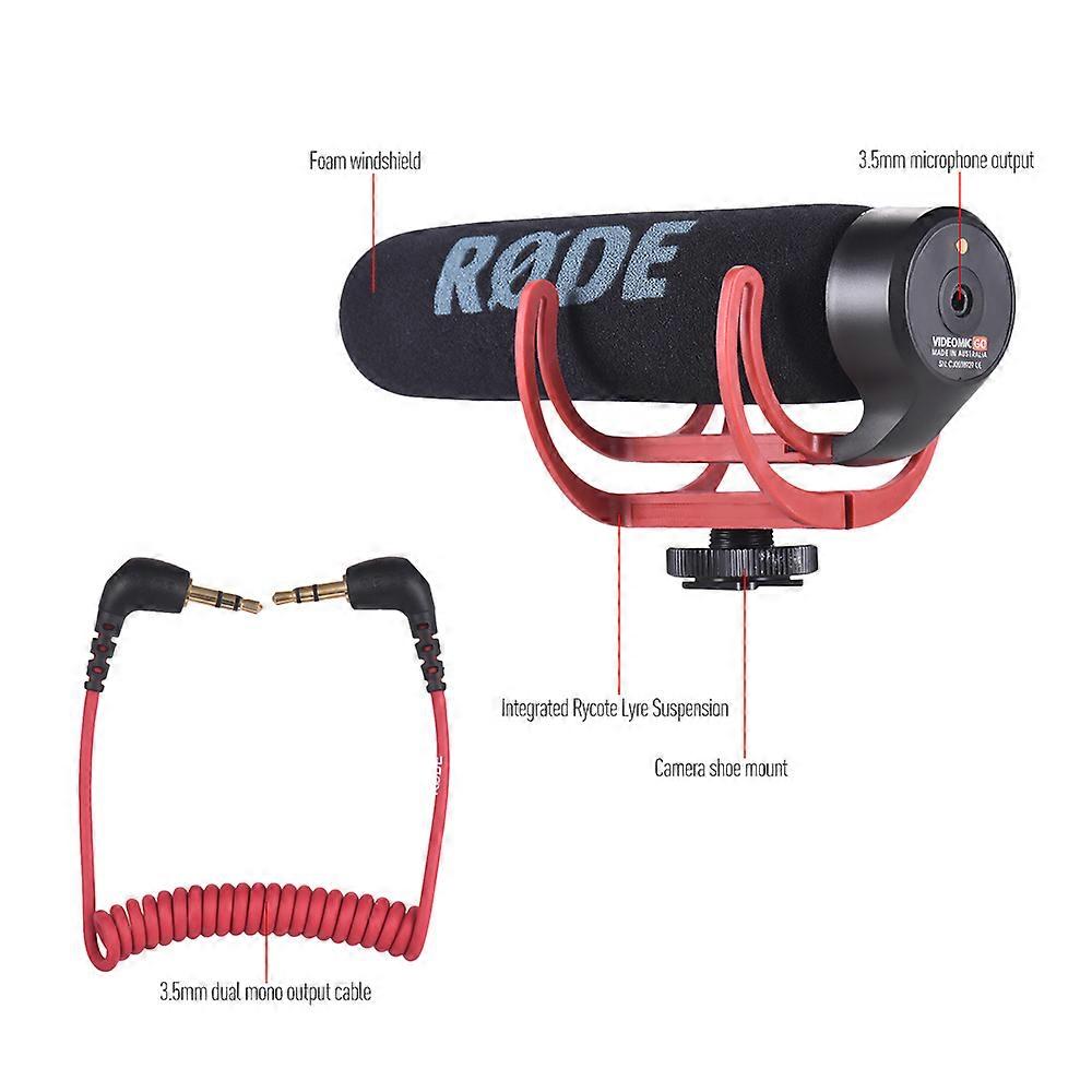 RODE VideoMic GO: Lightweight On-Camera Microphone with Shock Mount ...