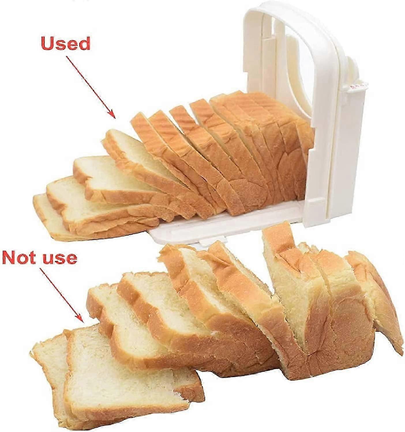 Bread Slicer, Bread Slicers for Homemade Bread, Adjustable Sandwich Maker Loaf Cutter Machine ...