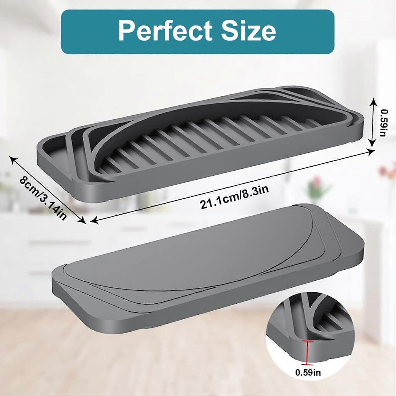 Water Dispenser Drip Tray - Silicone Spill Catcher Tray for Fridge ...