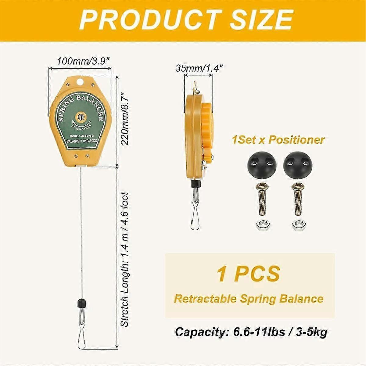 Retractable Balancer, Bearing Tool 6.6-11lbs (3-5kg) | Fruugo UK