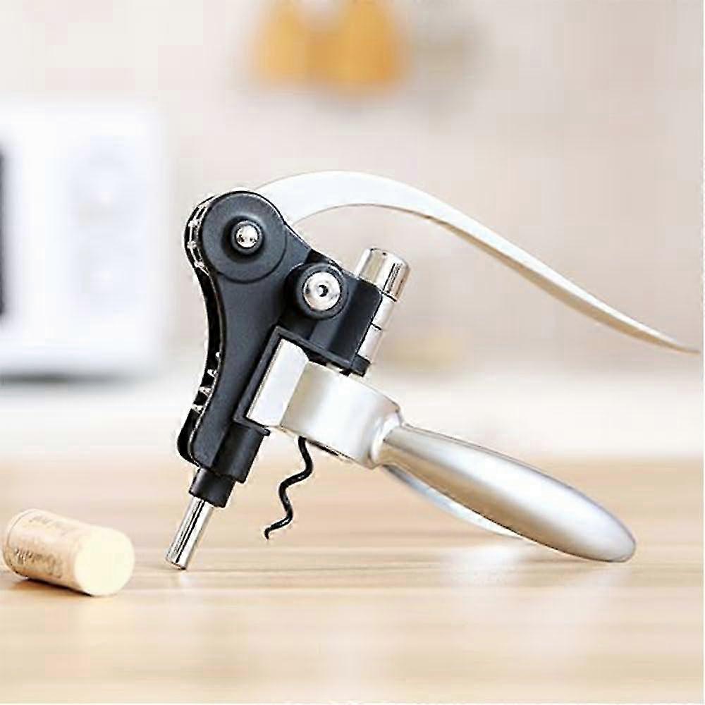 Corkscrews Wine Bottle Opener with Foil Cutter, Stainless Steel (Silver ...