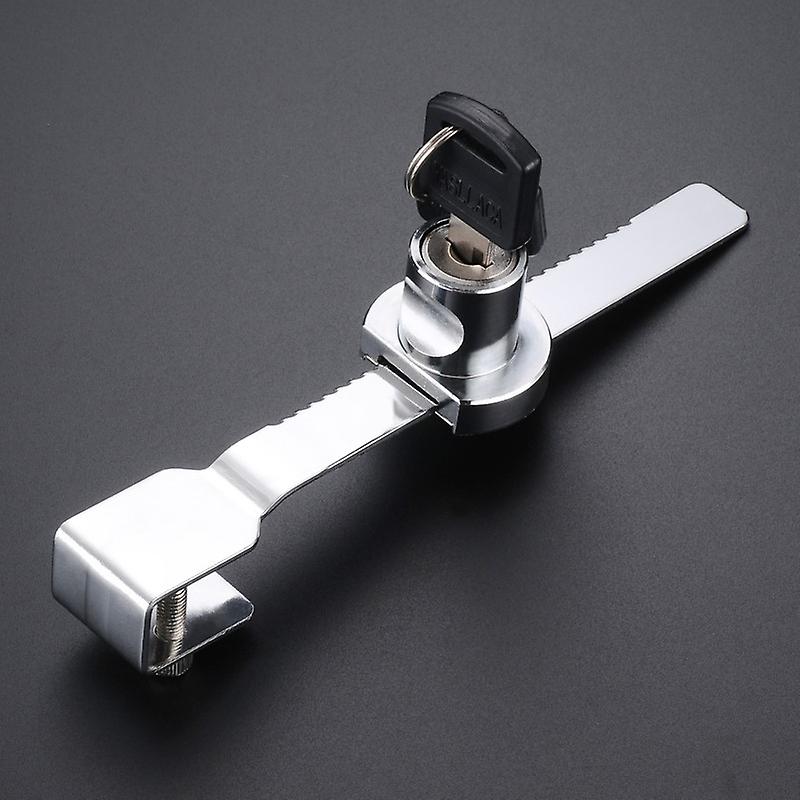 Toothed lock for sliding glass showcase + keys Silver | Fruugo DK