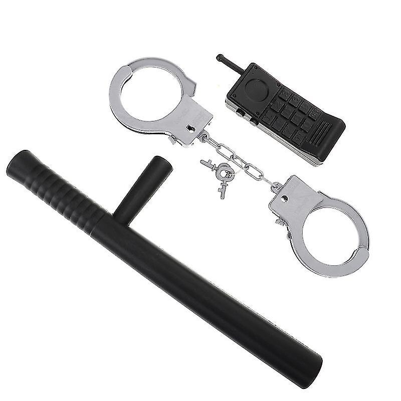 2 Sets of children police cosplay toys funny kids policeman role ...