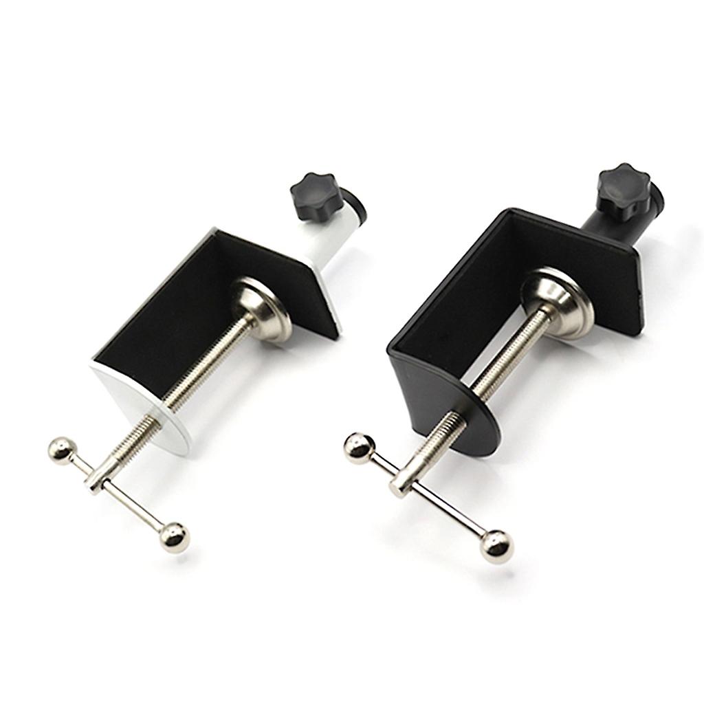 Adjustable Desk Table Mount Arm Clamps Heavy Metal Desk Clamp Foam Mats ...