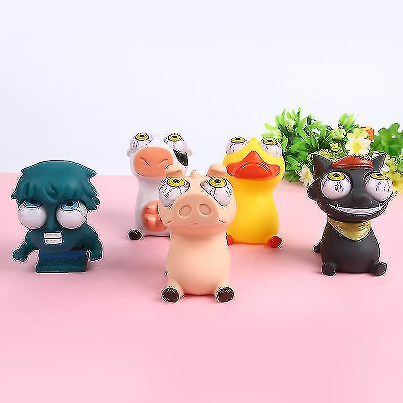 Cartoon Squeeze Antistress Toy Boom Out Eyes Doll Stress Relief Squishy ...