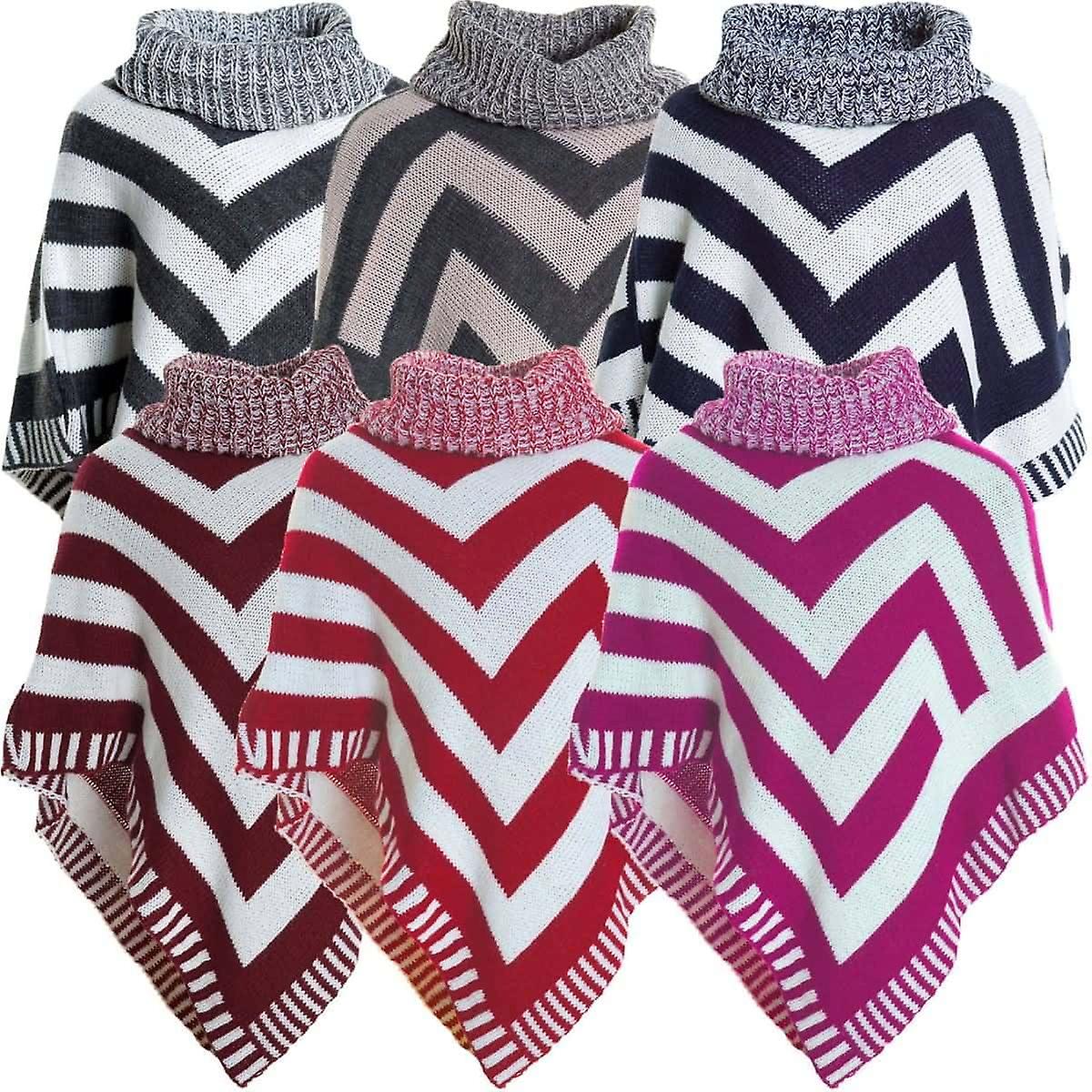 Girl's poncho with shawl collar | Fruugo UK