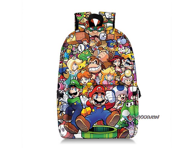 Super Mario Bros Backpacks Lightweight Software Mario Bros Printe Women ...