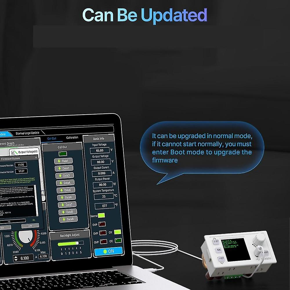 Rk6006 Digital Control Power Supply Converter 60v 6a 4 Digit Comm Adjustable Dc To Dc Voltage ...