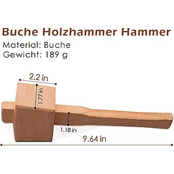 Beech Wood Mallet Hammer With Comfortable Handle Inclined Striking ...