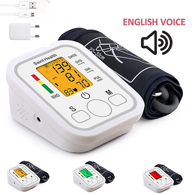 Automatic digital blood pressure monitor upper arm lcd blood pressure ...