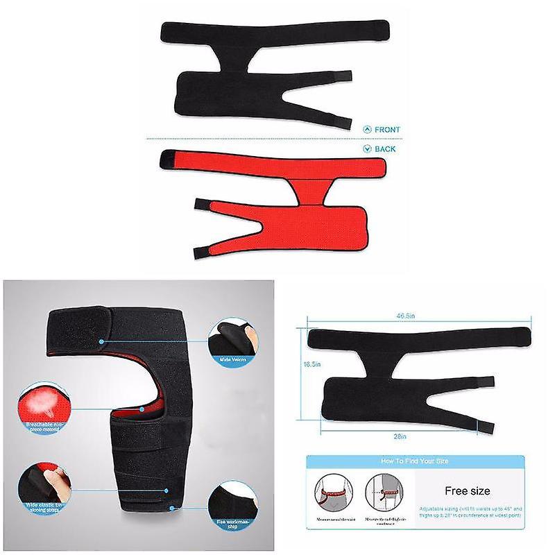 Groin Support Hip Brace Compression Groin Wrap for Thigh Hamstring ...