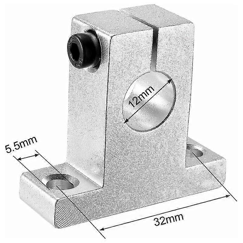 4 rail guide rods for SK12 linear guide for 12 mm diameter shaft ...