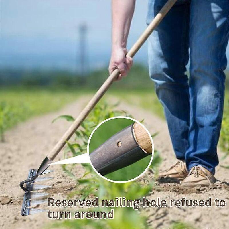 Garden rake Metal garden rake Hardened carbon steel rake for weeding ...