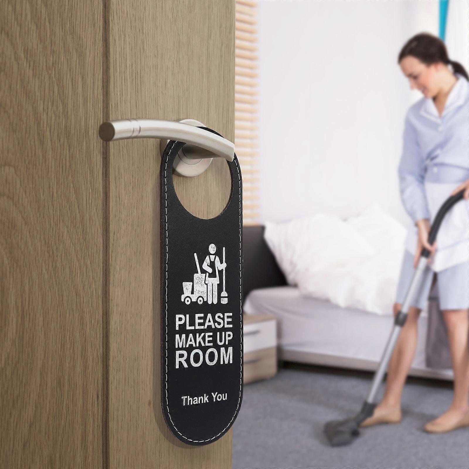 Office Door Signs Cleaning Door Tag Hotel Service Tag Please Make Room ...