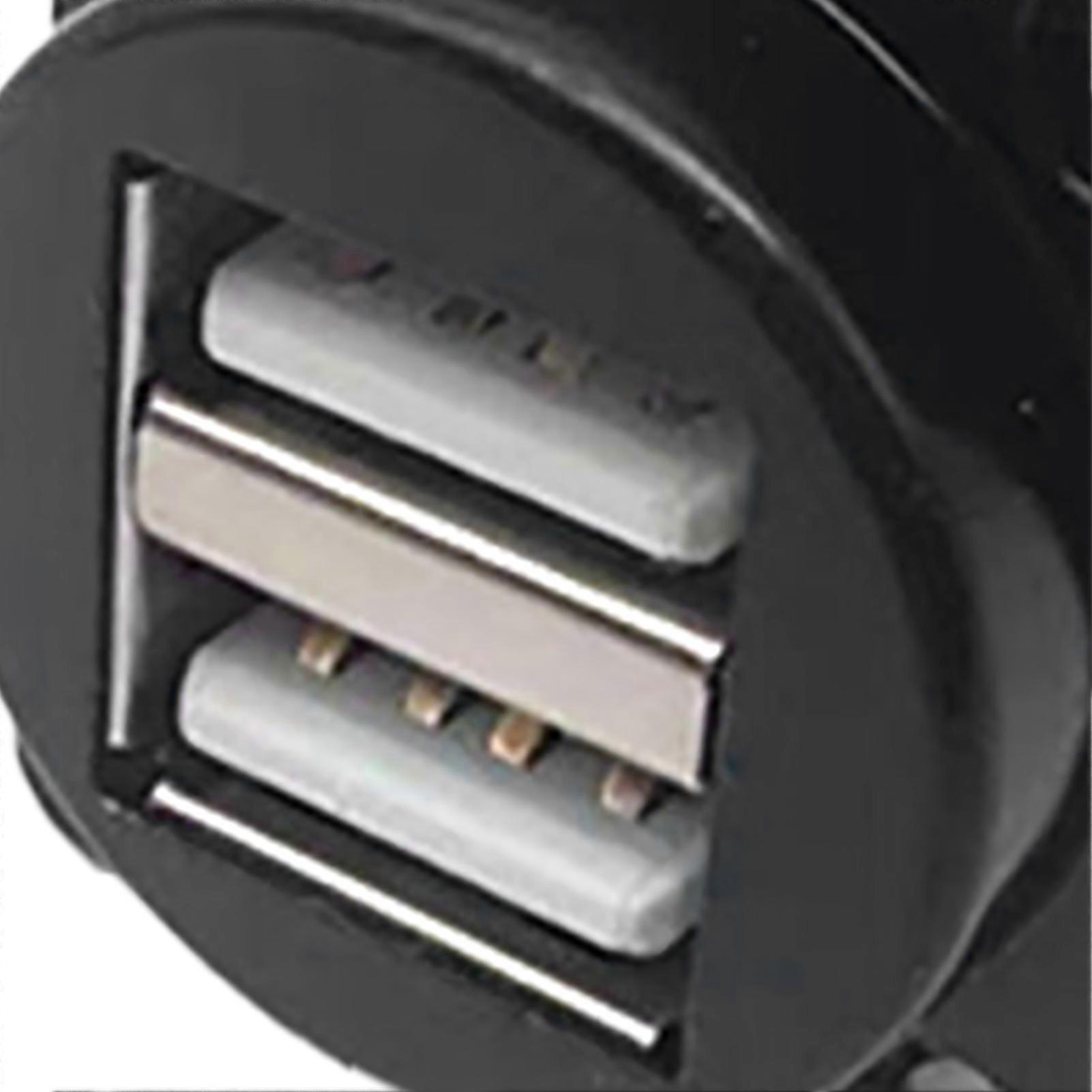 USB Panel Mount Connector Female to Female Dual Ports Stable Data ...