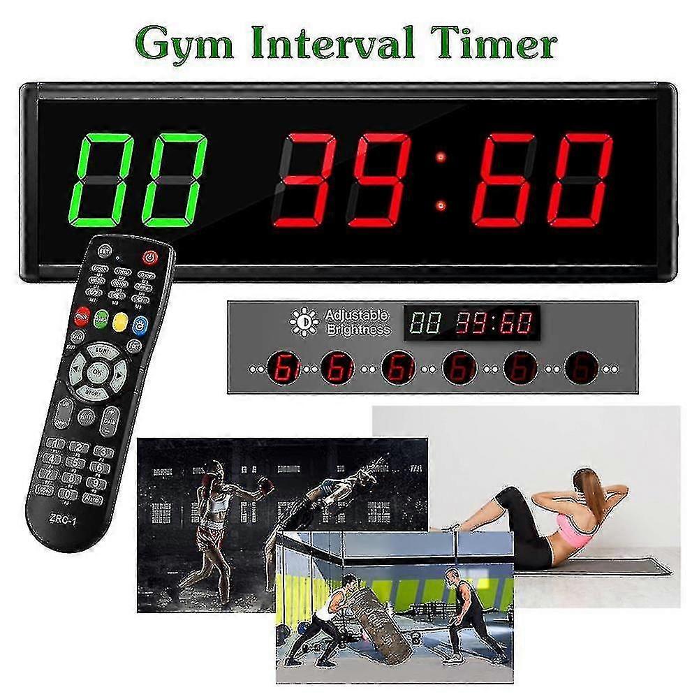 Gym Timer With Remote,interval Timer Stopwatch For Home Gym Fitness ...