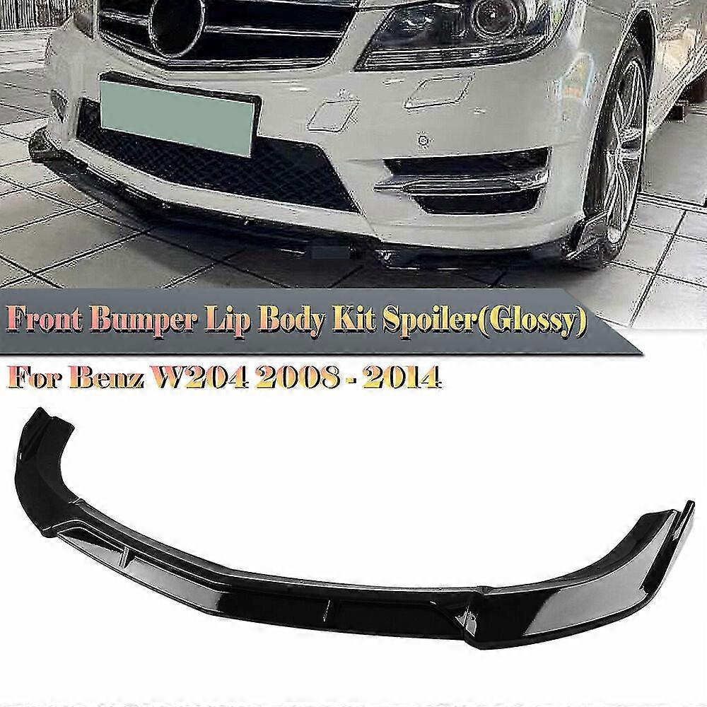 Front Bumper Spoiler Body Kit For Mercedes-Benz W204 C200 C250 C300 ...