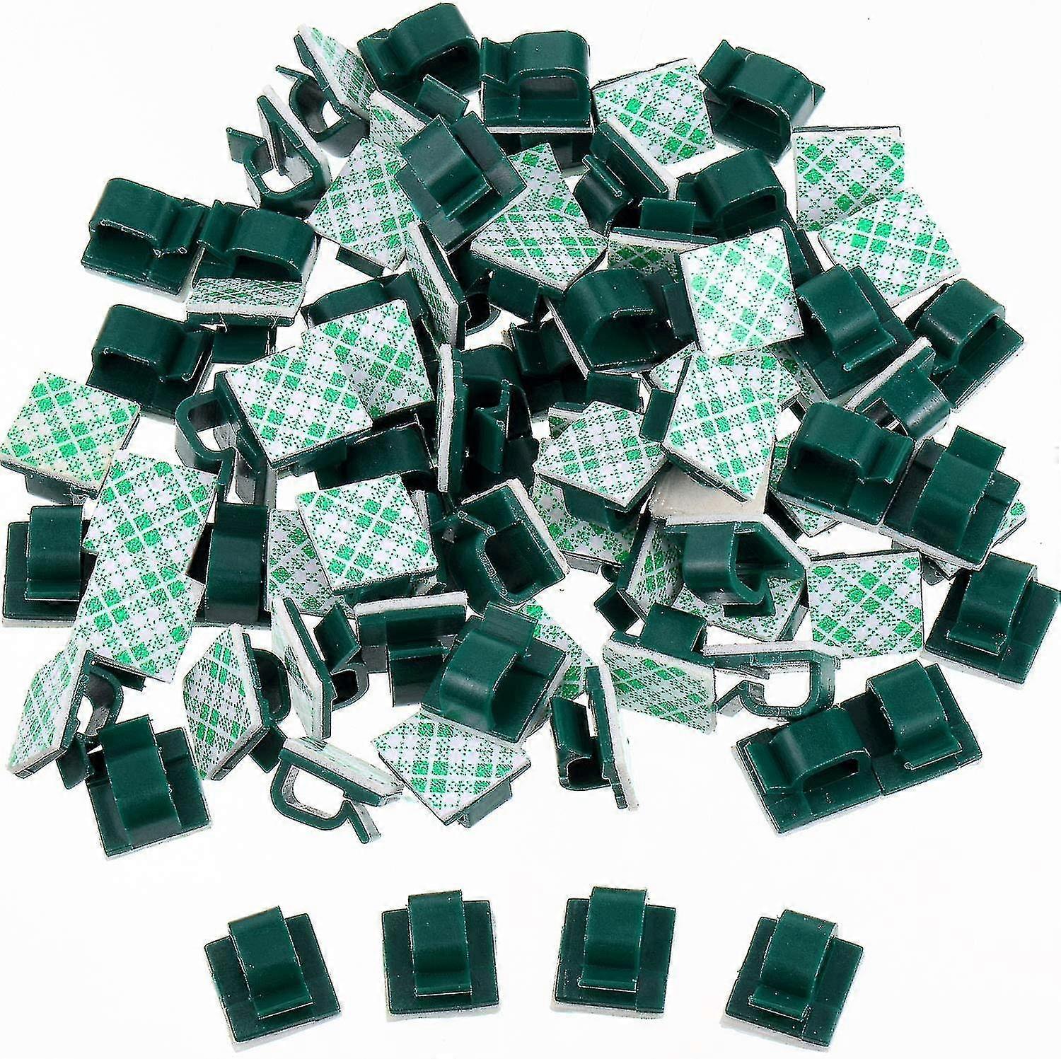 100pcs Outdoor Cable Clips With Adhesive Tape Self Adhesive Cable Clips ...
