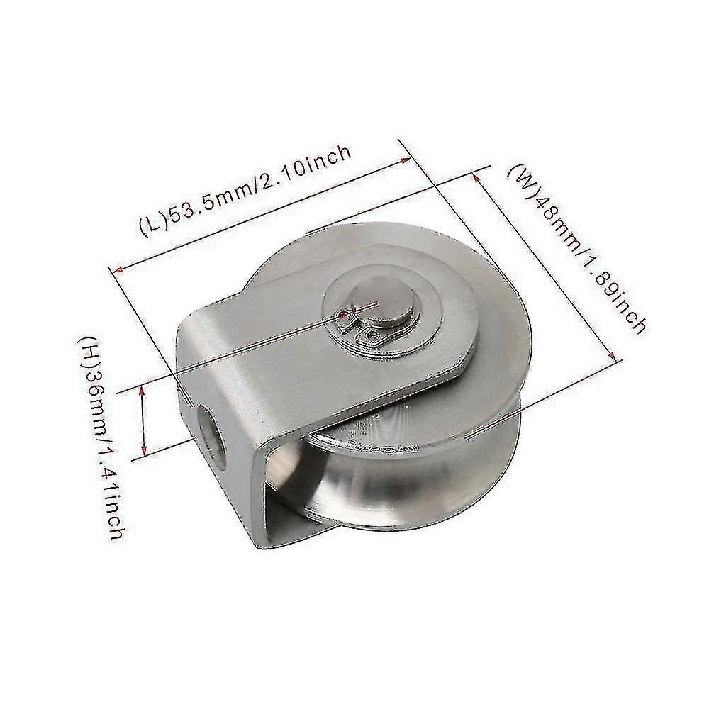 Small Size U Type Rail Track Roller Stainless Steel Rail Fixed Pulley ...