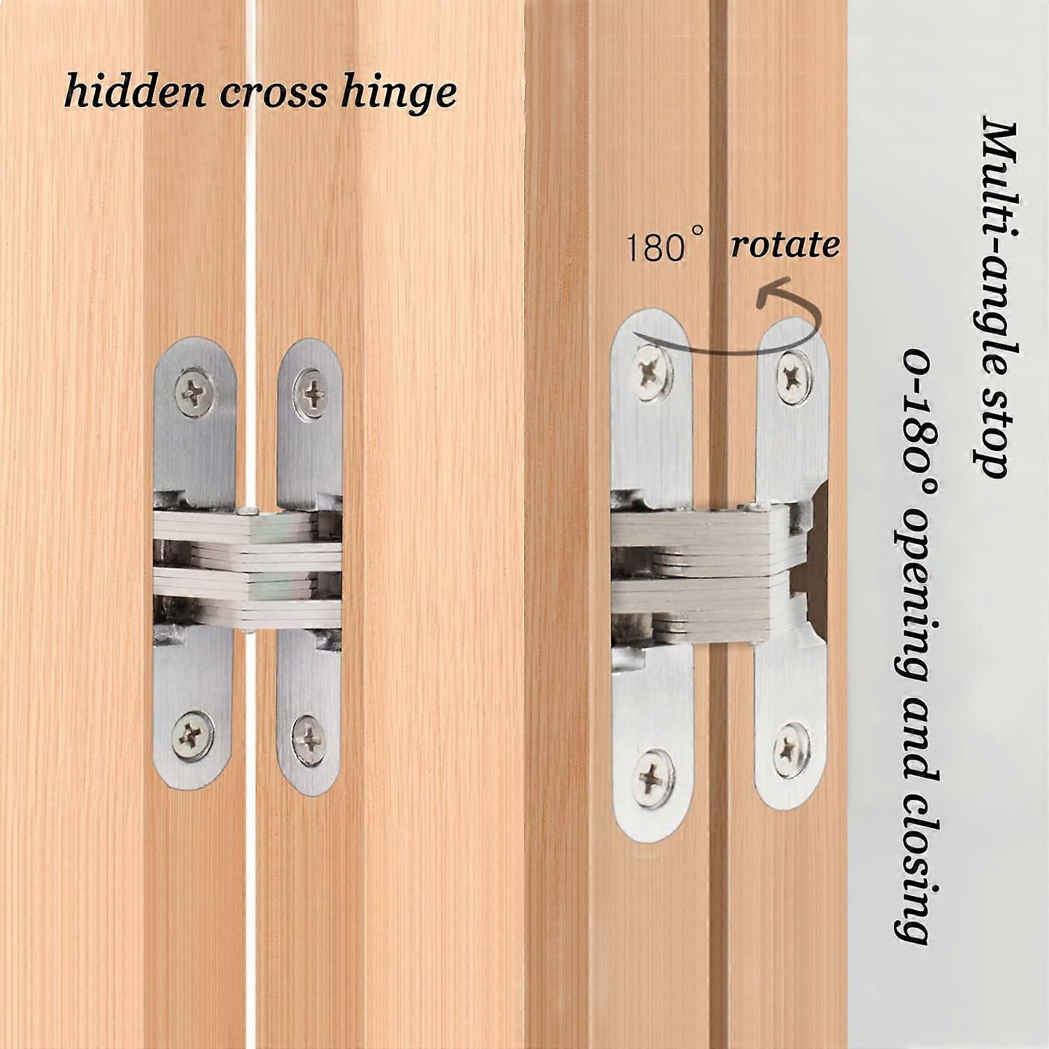 Pieces Folding Hidden Hinge Cross Arched Cabinet, Invisible Hinge ...