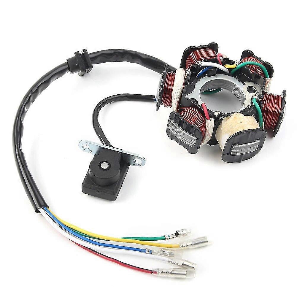 6 Coil Stator Magneto Compatible Gy6 50 110 150cc 4 Stroke Scooter ...
