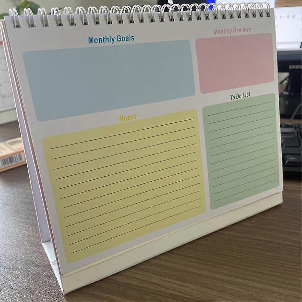 Desk Calendar 2024 Standing Desk Calendar 2024 Flip Desktop Calendar ...