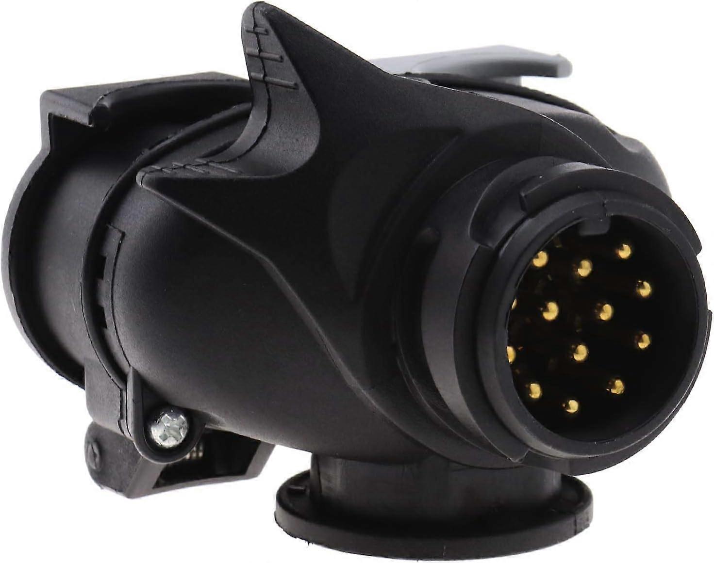 nice Trailer Socket 13 to 7 Pin 12N 12S Dual Adapter Converter European ...