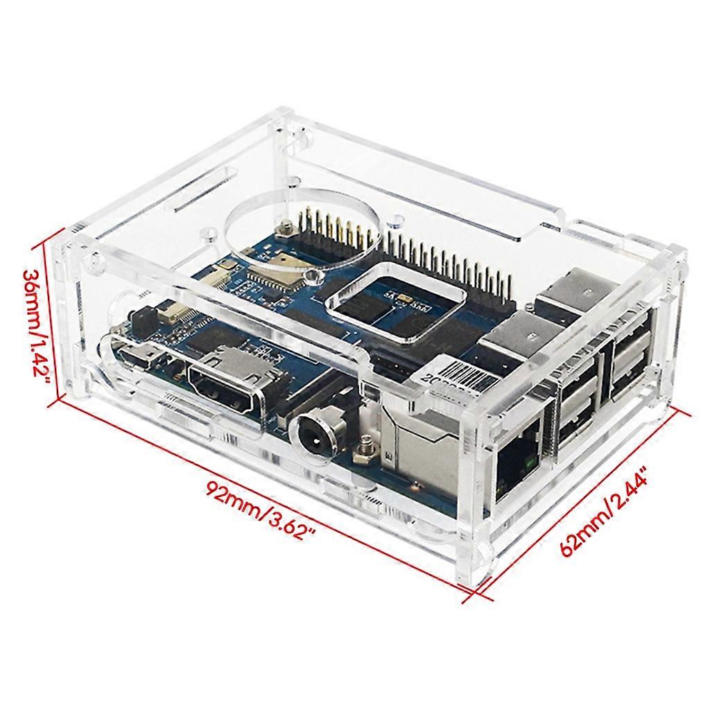 High Quality Acrylic Case with Cooling Fan Cover for Banana Pi M2 Berry ...