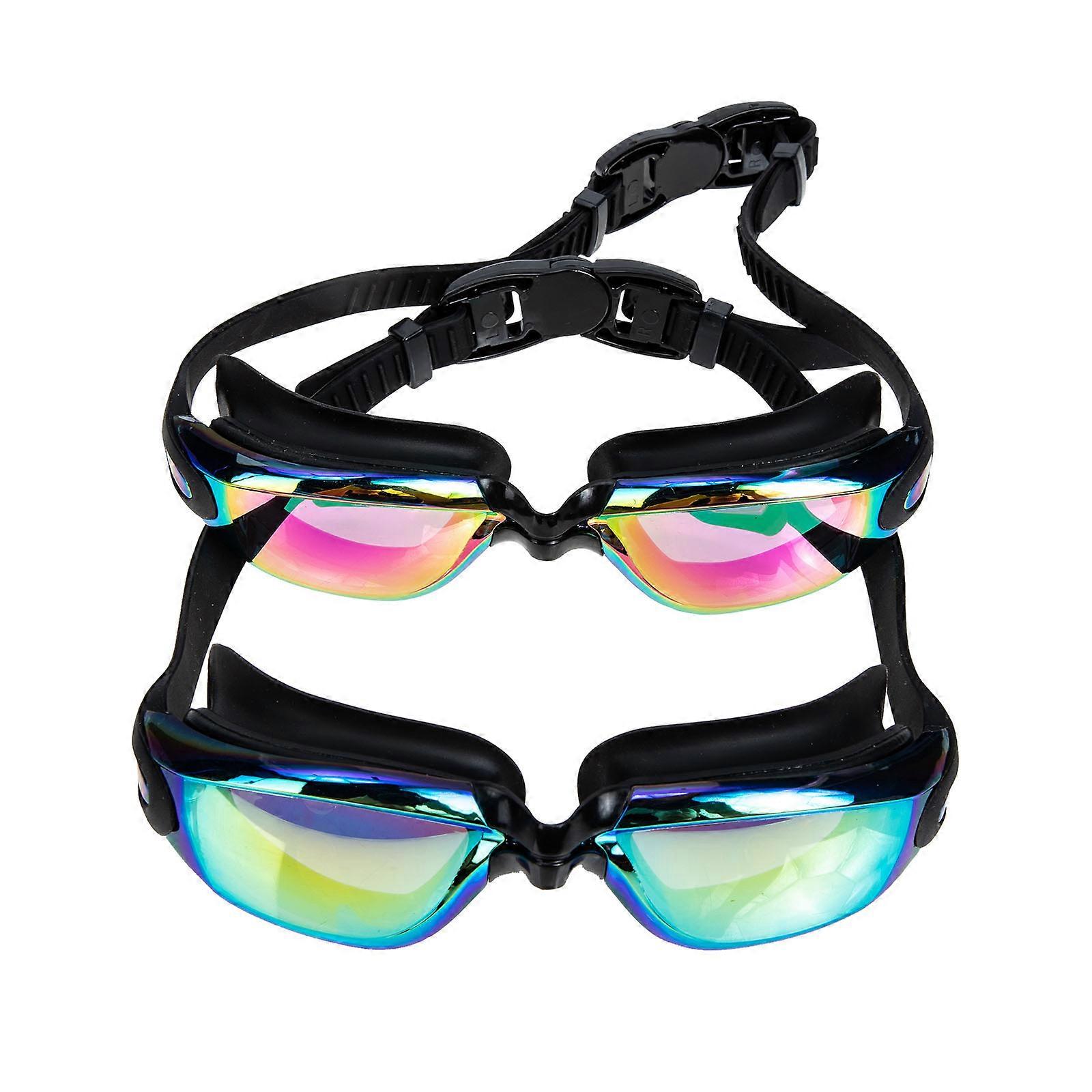 2 Pcs Swim Eyewear Wear-resistant Swimming Glasses Antifog Goggles ...