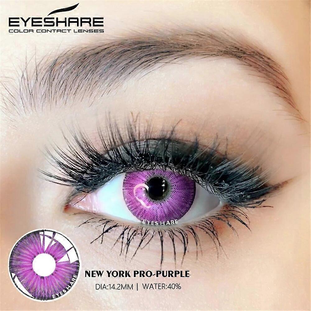 EYESHARE 1 Pair New York PRO JADE GRAY Color Contact Lens Eye Contacts ...