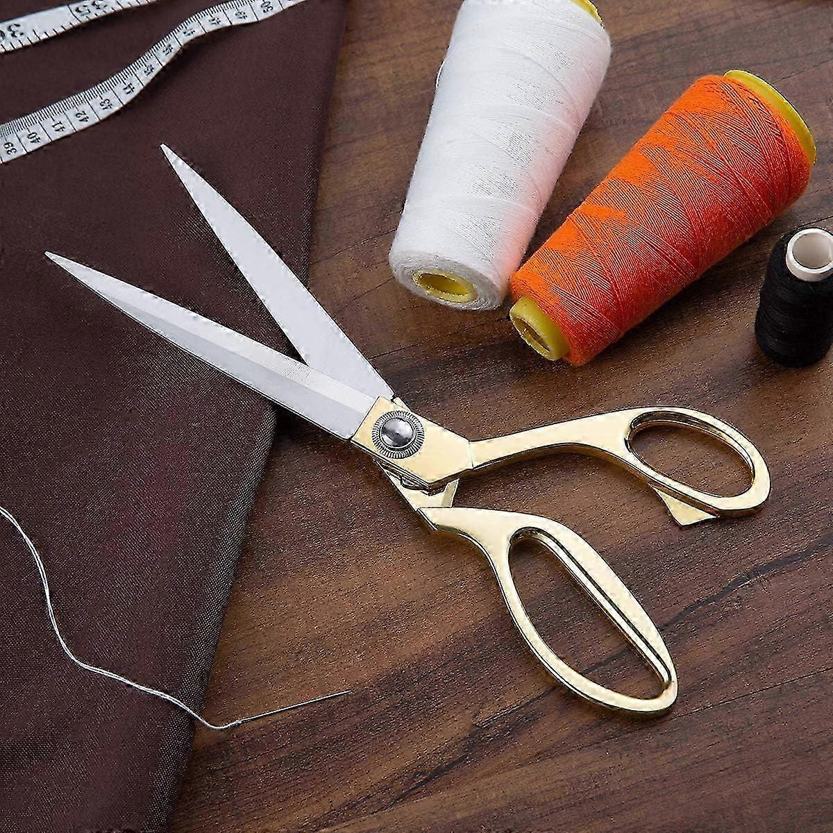 10.5'' Gold Fabric Scissors Stainless Steel sharp Tailor Scissors ...
