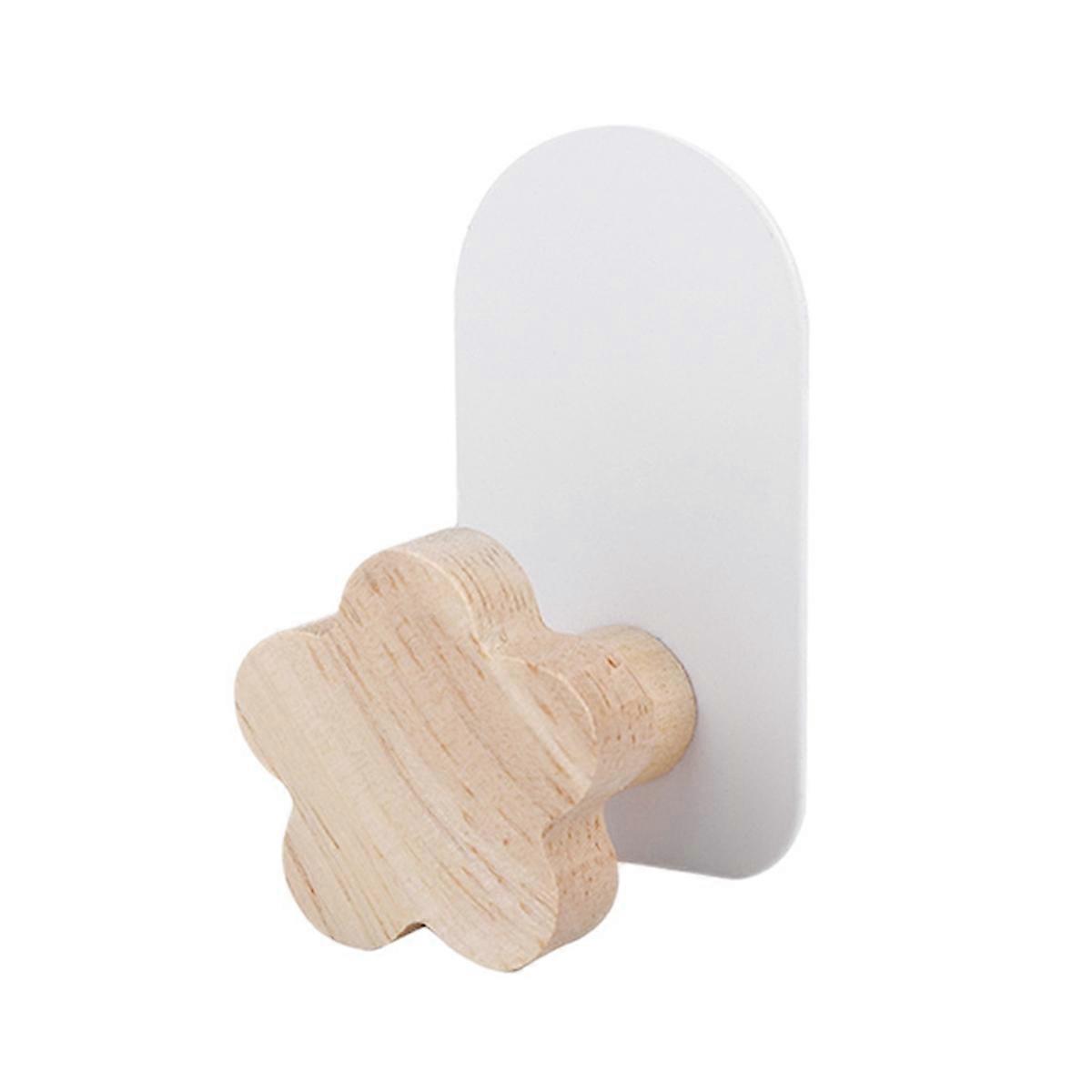 Decorative Hook Wood Wall Hook Star Heart Shaped Key Hook Modern Coat ...