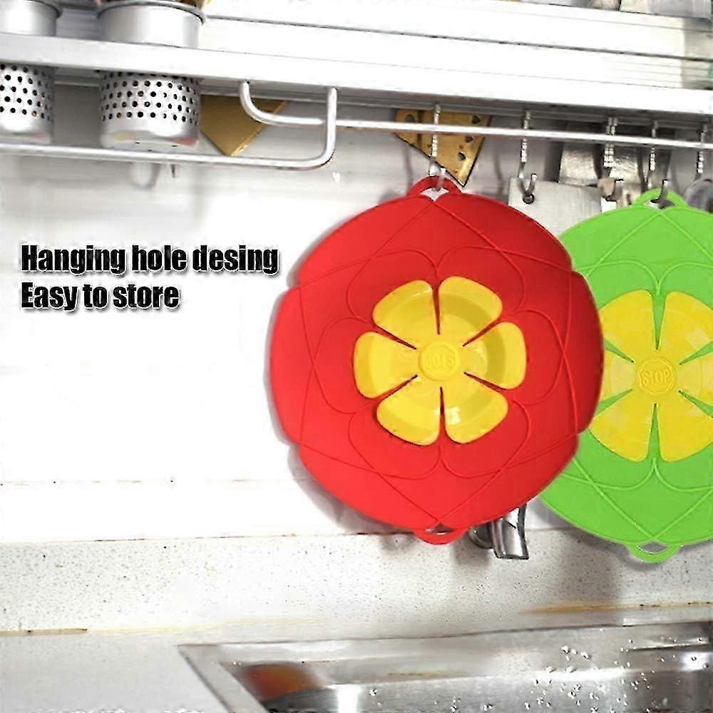 2 Pack Spill Stopper Lid Cover, Boil Over Silicone Lids, Microwave ...