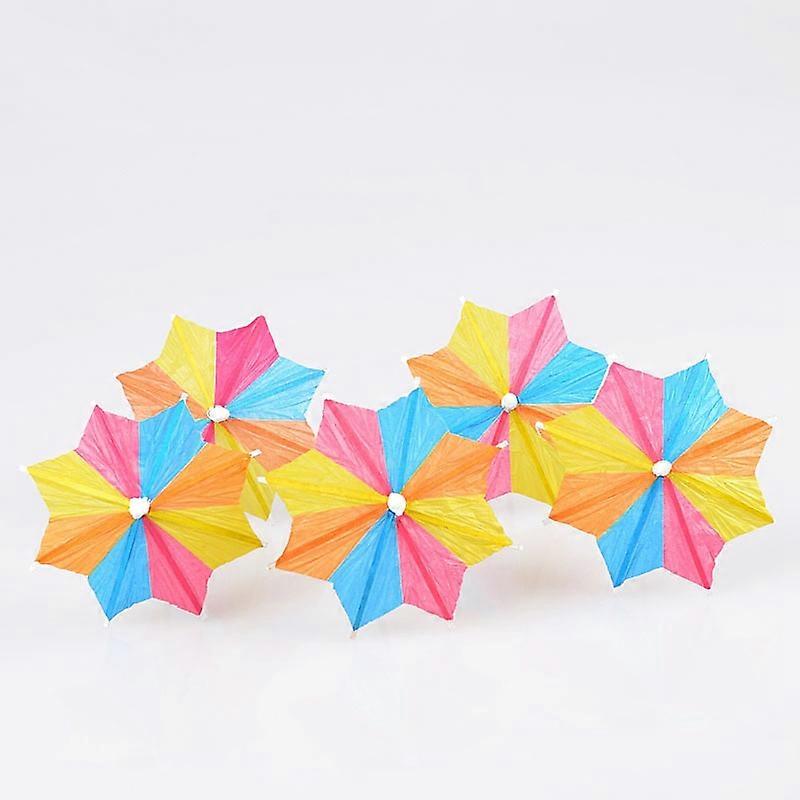 144PCS Drink Umbrella Mix Color Cocktail Decoration Paper Cocktail ...