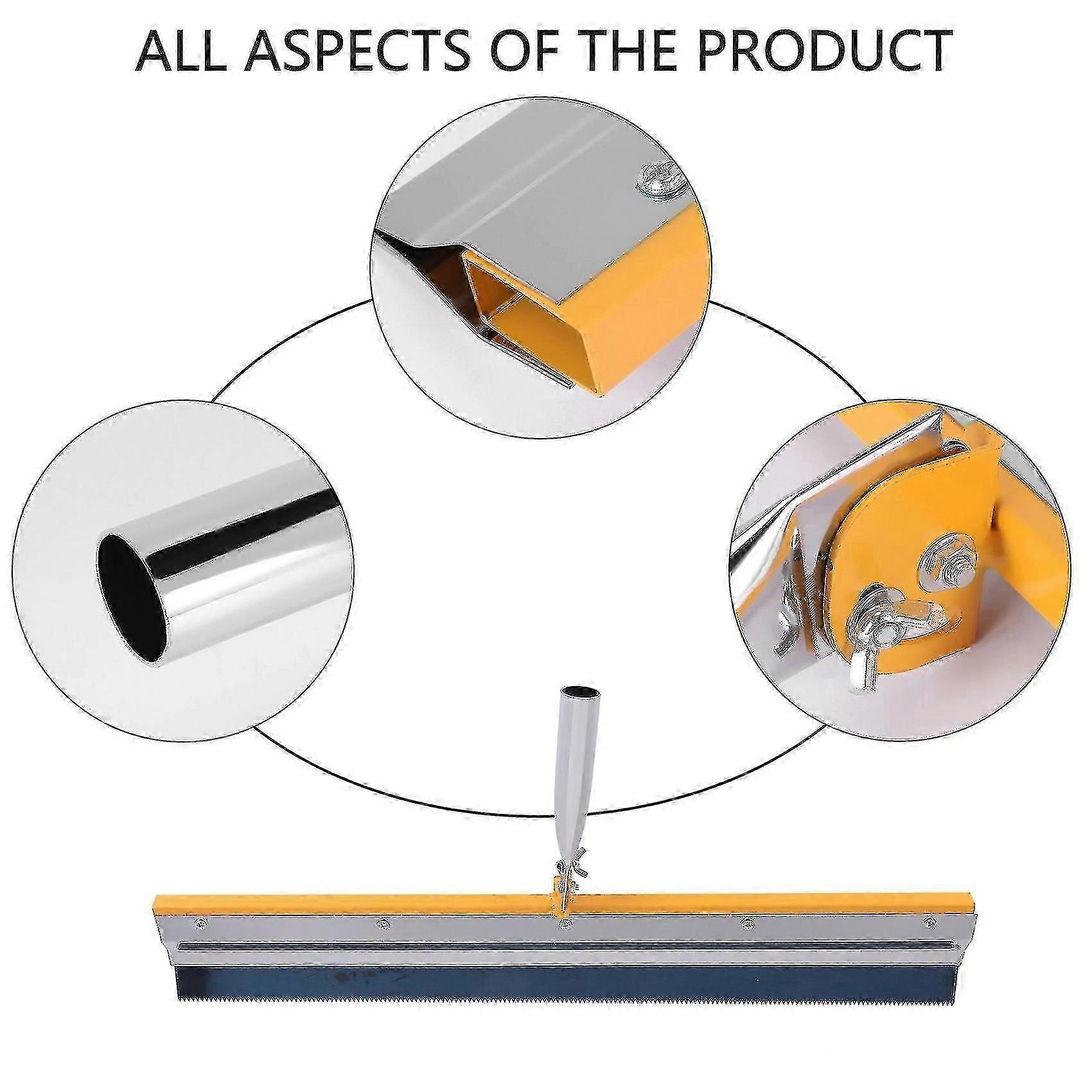 Stainless Steel Notched Squeegee Epoxy Cement Painting Coating Self ...