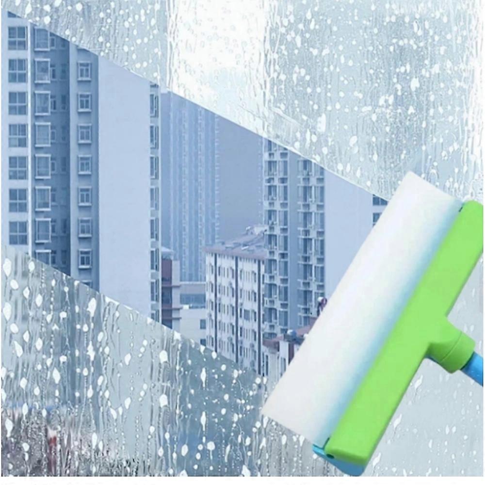 T bar 30cm short handle silicone window glass cleaning squeegee drying water blade for home bath ...