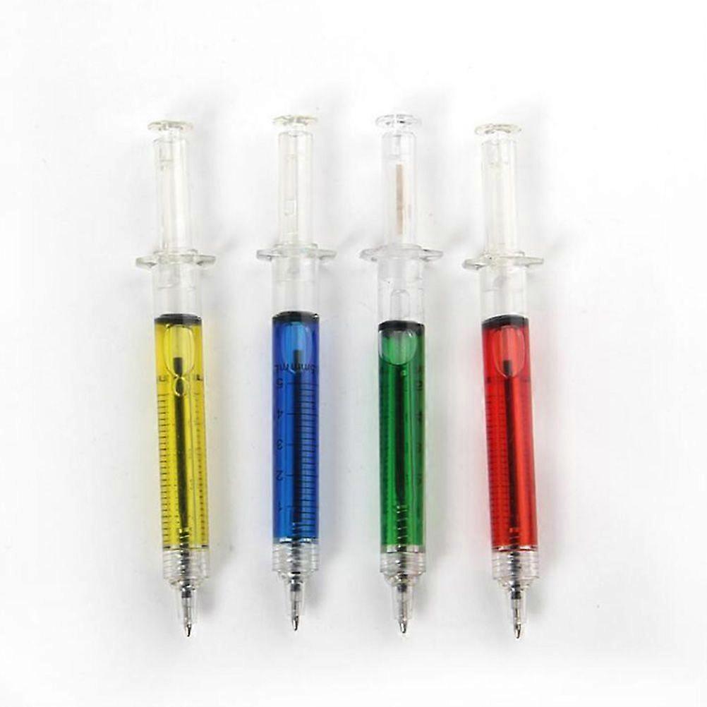 15PCS Needle Tube Ballpoint Pen Creative Shape Ball Point Pen Funny ...