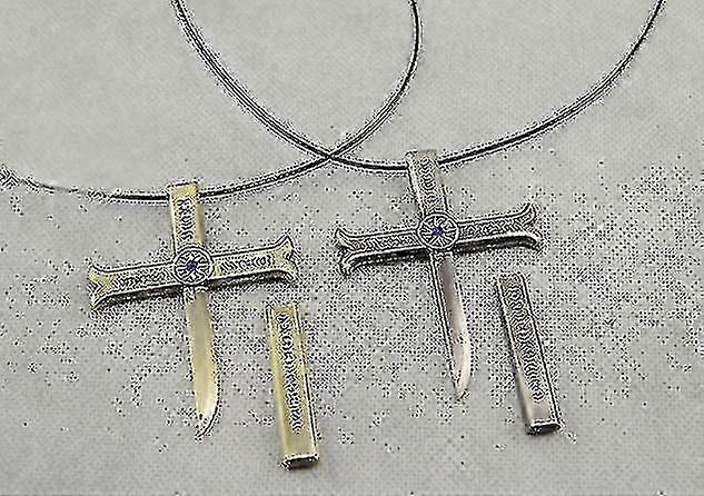 Jewelry Anime One Piece Dracule Mihawk Cross Necklace Pendant Sword ...