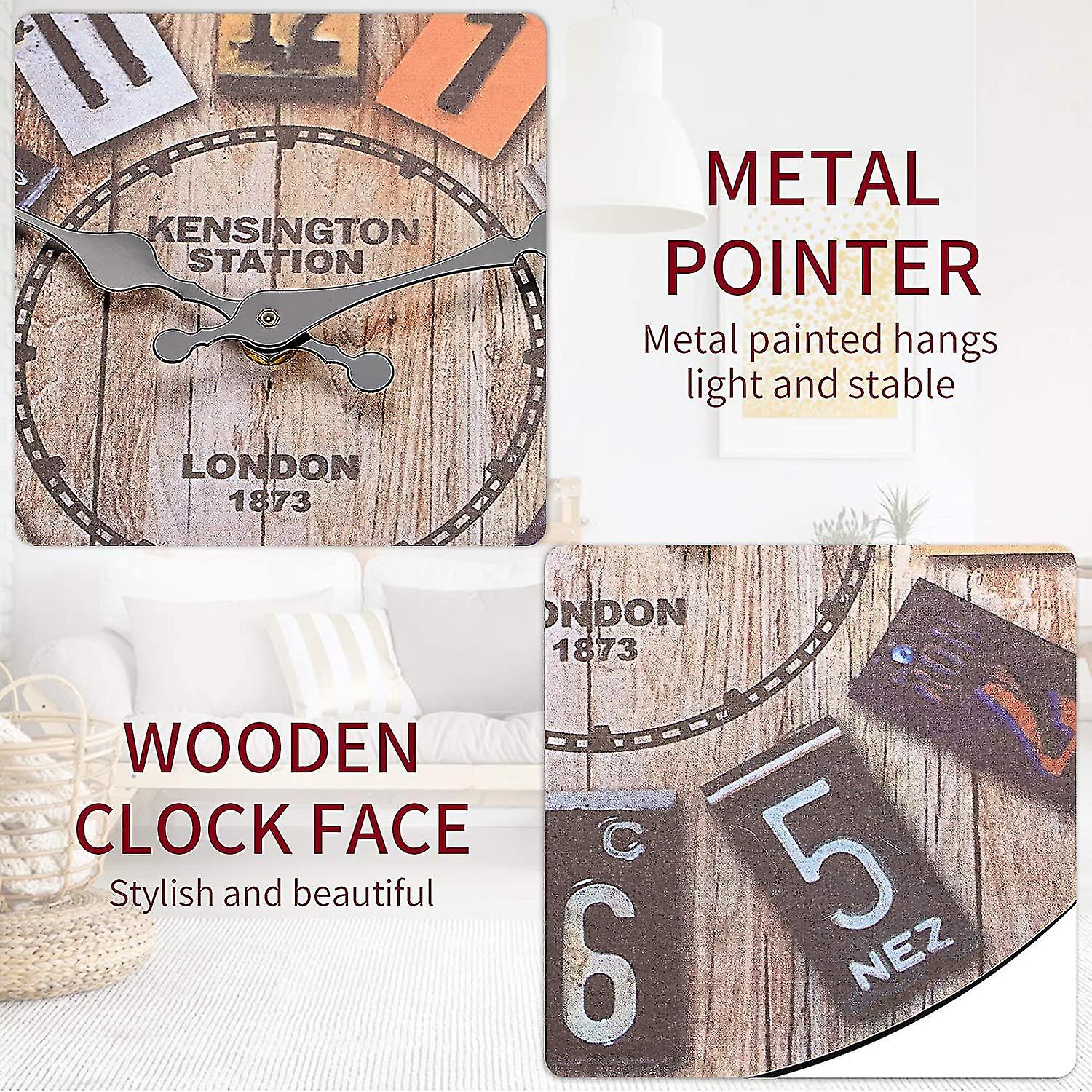 tre vegg klokke 12 tommers veggklokke vintage klokke moderne design ...