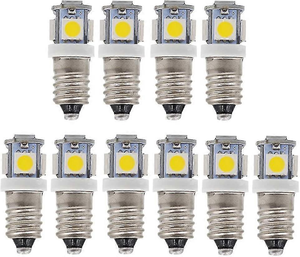 10 Pack E10 9v Cool White 5smd 5w Led Bulbs (cool White, 9v) | Fruugo DK