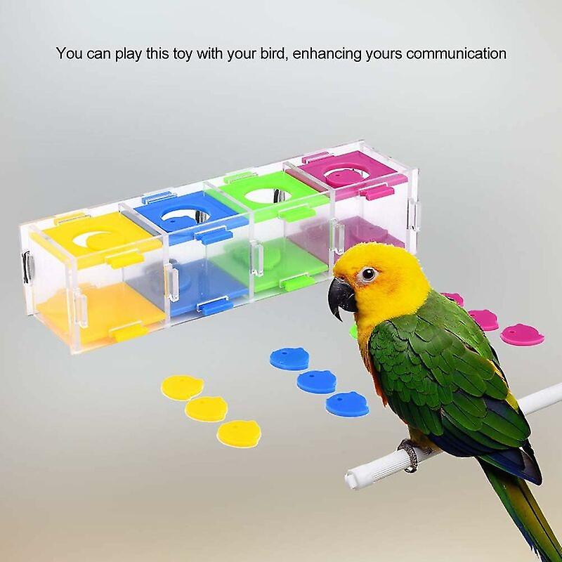 Bird Toys, Colorful Parrot Toys Intelligce Interesting Bird Training ...