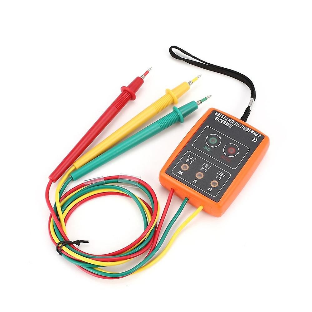 Sm852b 60v-600v Ac 3 Phase Rotation Tester Digital Phase Indicator ...